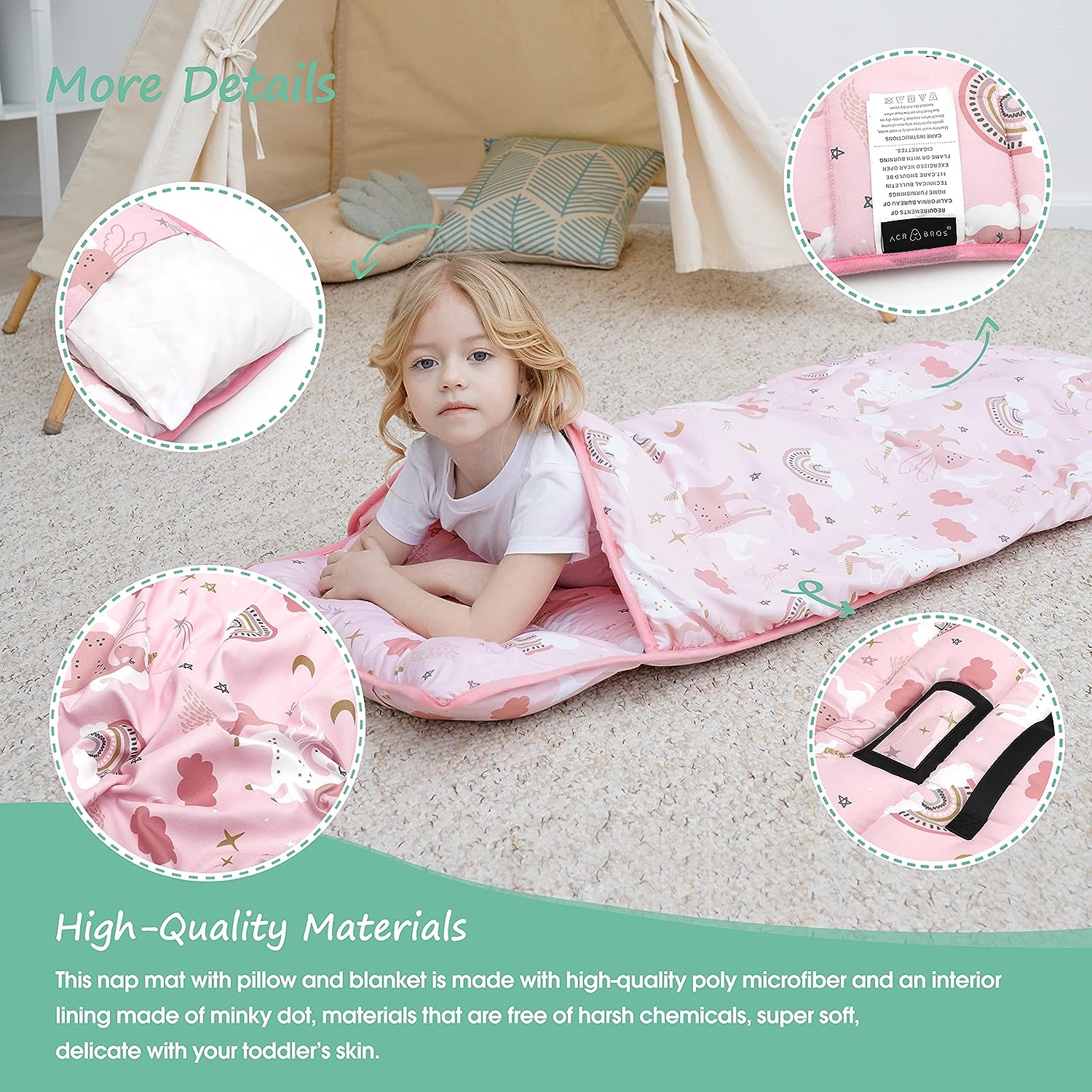 ACRABROS Toddler Nap Mat Review - Happy Nappers